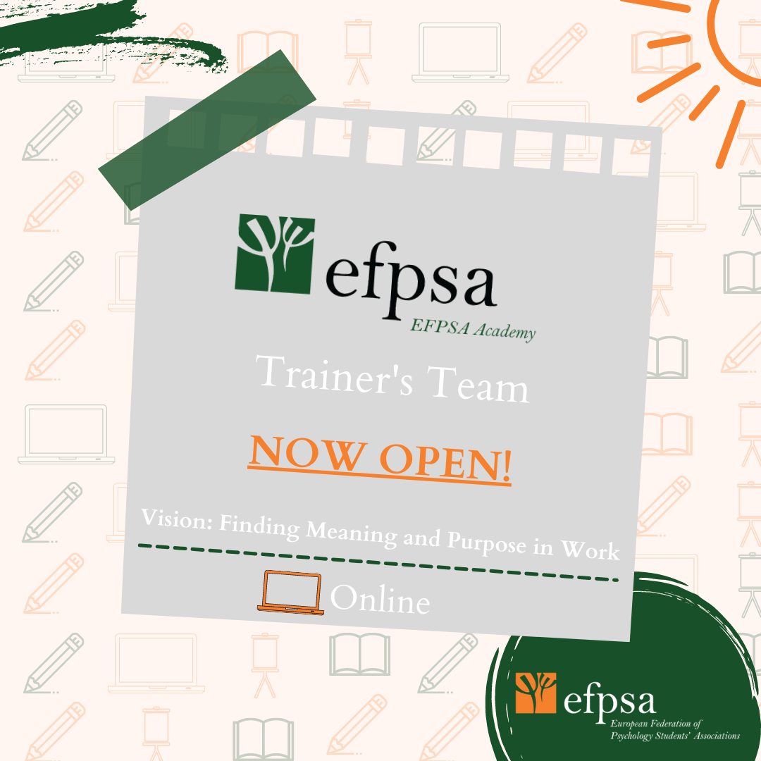 Trainers Call for the Upcoming Virtual EFPSA Academy