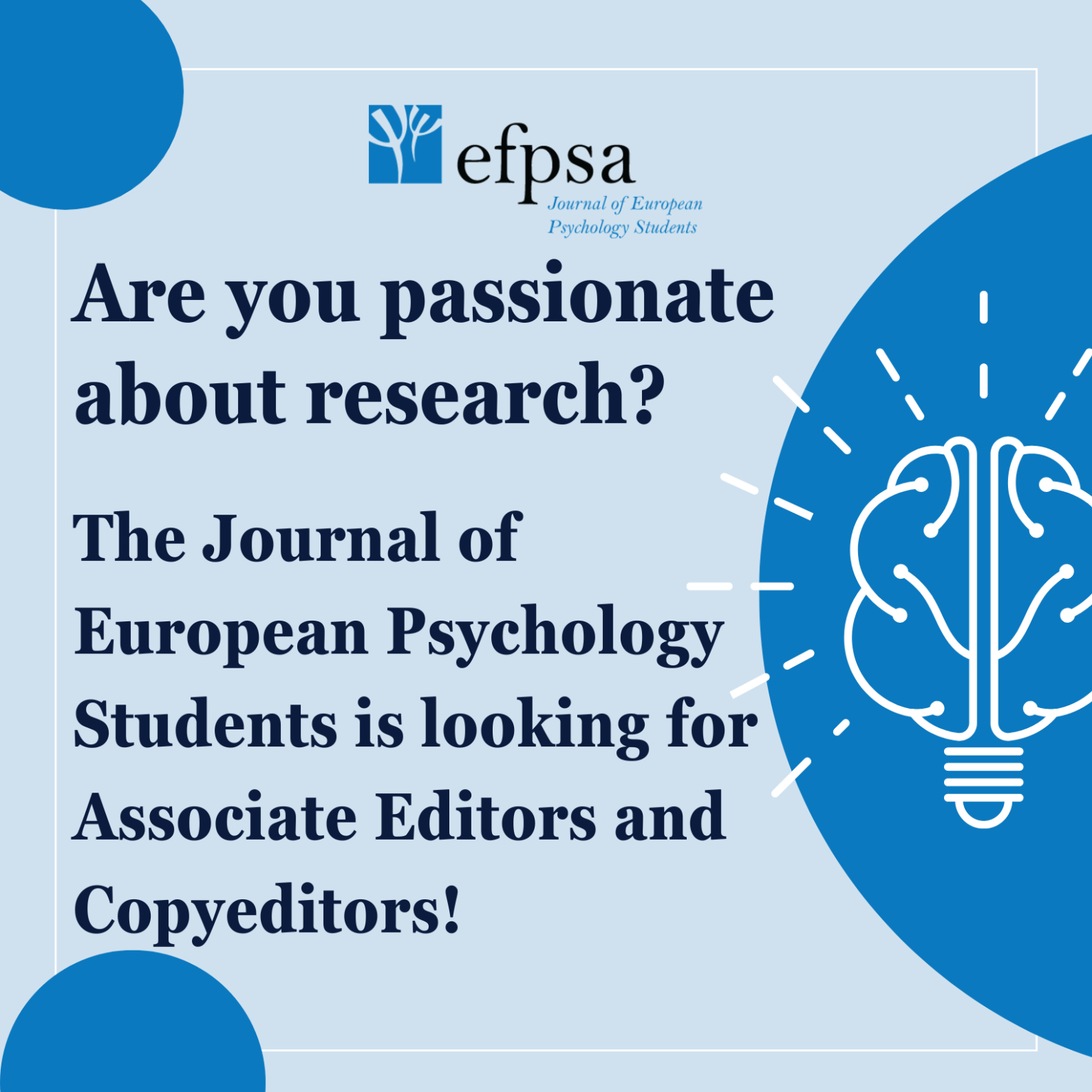 EFPSA - European Federation of Psychology Students' Associations